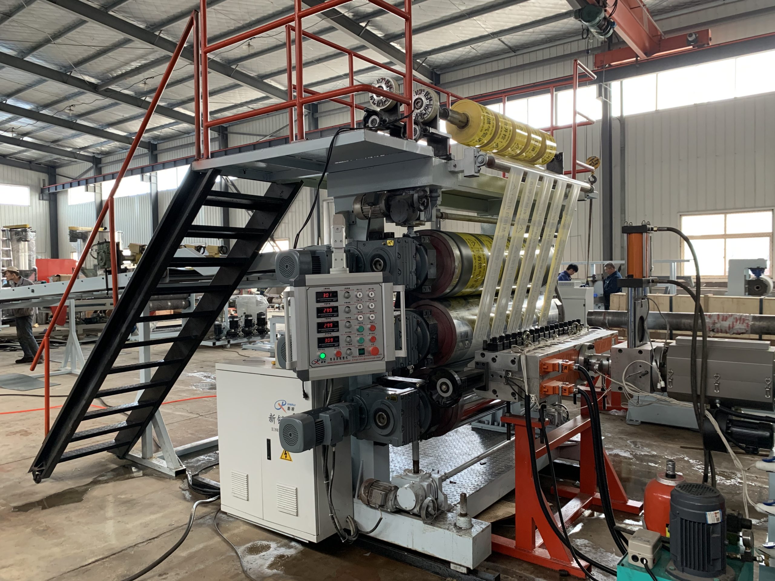 LDPE LLDPE Cable Protection Tile Sheet Making Machine - XinRui